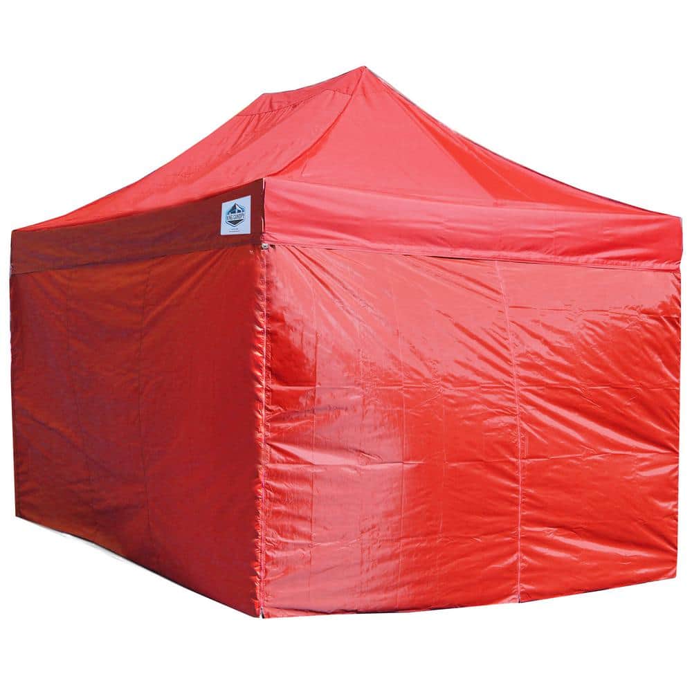 King Canopy Universal Red Side Walls for 10 ft. x 15 ft. Instant (4 ...