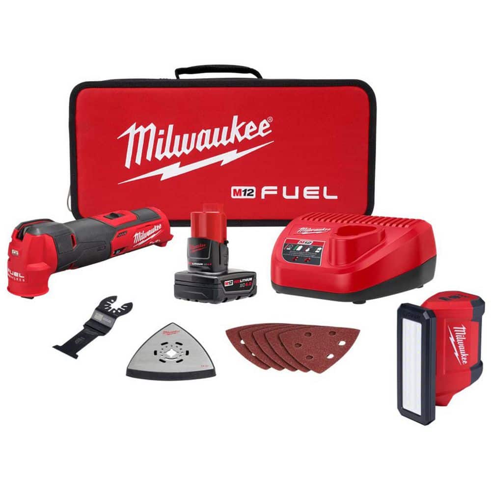 Milwaukee M12 FUEL 12V Lithium-Ion Cordless Oscillating Multi-Tool Kit ...