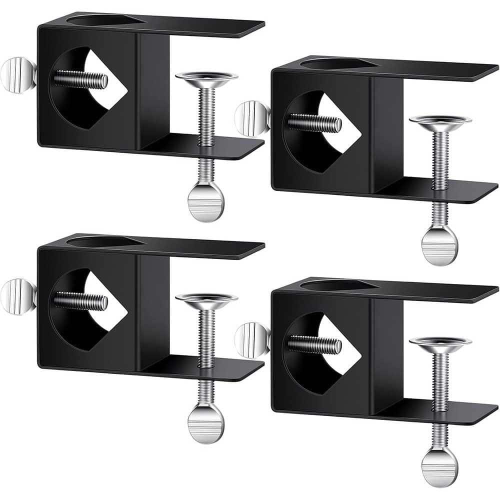 Afoxsos 4 Pack Metal Universal Deck Torch Clamp Mount Holder Black for ...