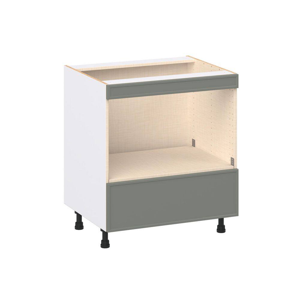 J COLLECTION Fairview Moss Green Slim Shaker Assembled Base Kitchen ...