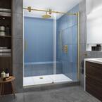 Aston Coraline XL 44 - 48 in. x 80 in. Frameless Sliding Shower Door with StarCast Clear Glass ...