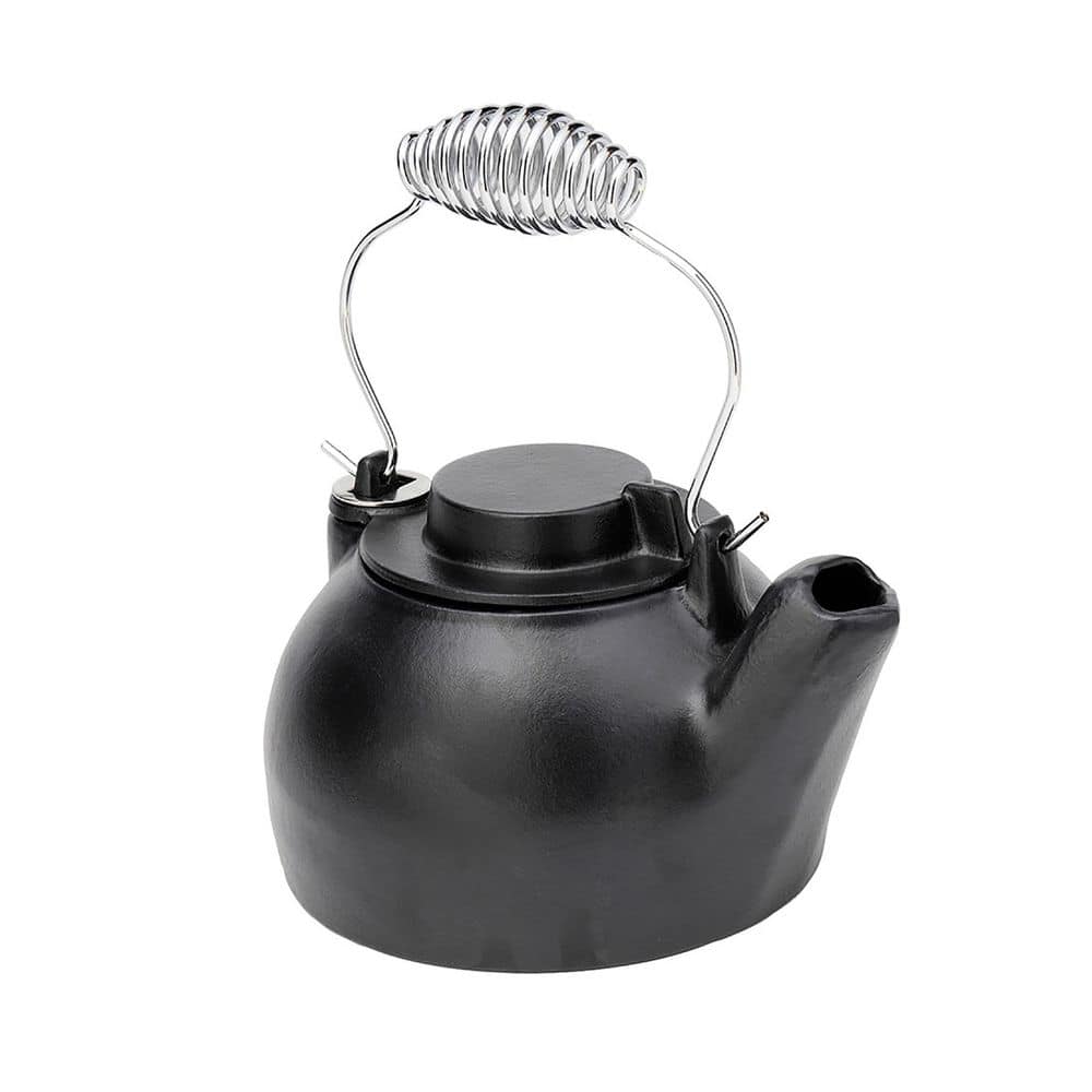 ACHLA DESIGNS Enameled Humidifying Cast Iron Kettle, 9.25 in. Tall ...