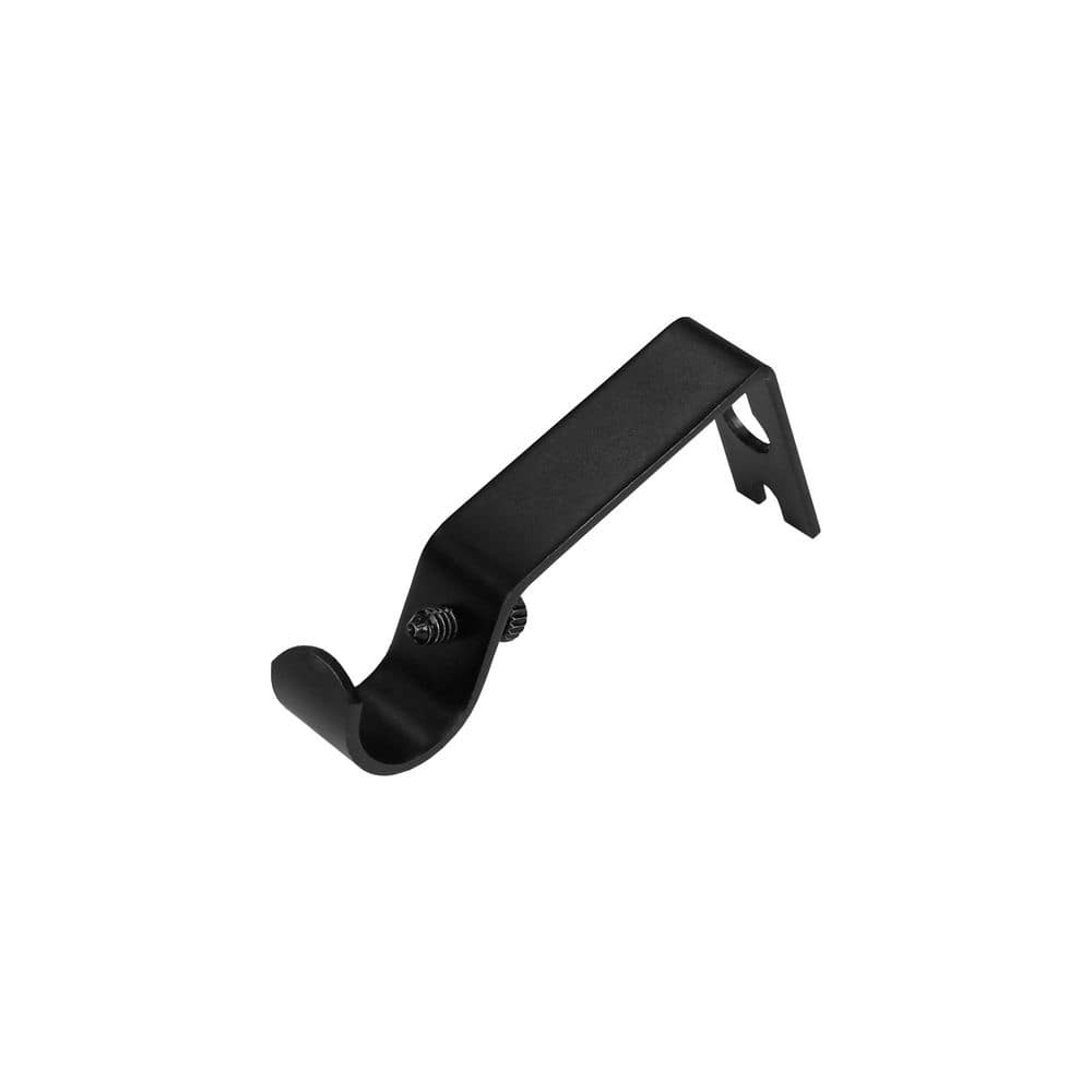 Lumi Home Furnishings Classic Matte Black Steel Single Bracket 2.8 in ...