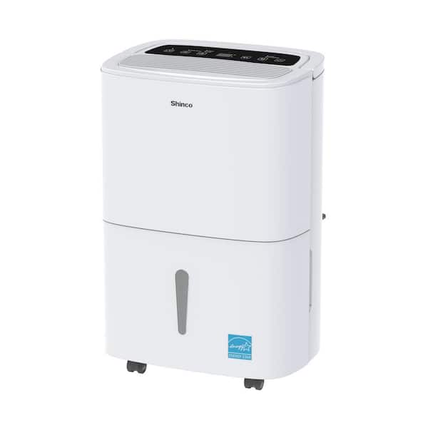 Elexnux 70 pt. 5,000 sq. ft. Dehumidifier in Whites with Pump, Quietly ...
