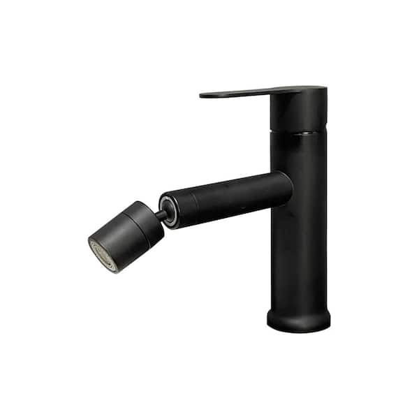 Dyiom Bathroom Faucet, Single Handle Matte Black Bathroom Vanity Sink ...