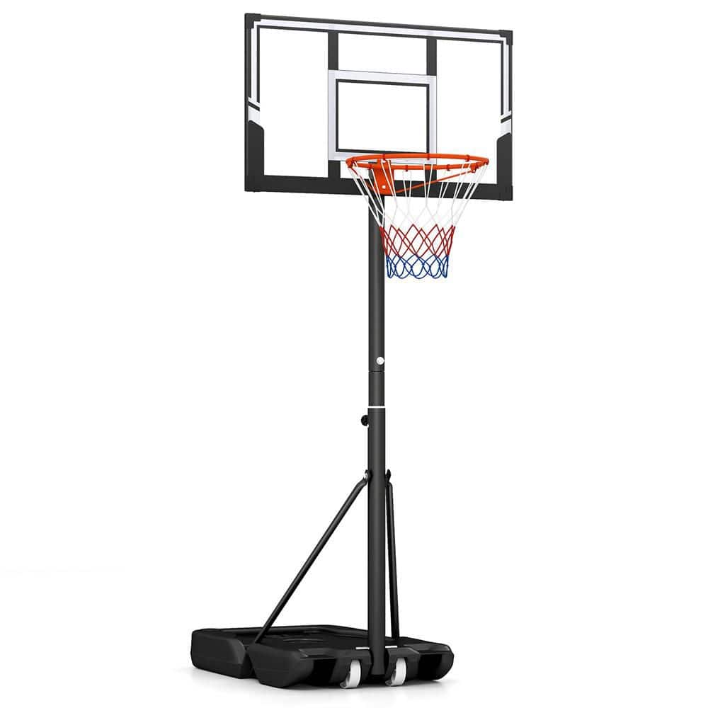 HONEY JOY Portable Basketball Hoop 3.3-10 Ft Adjustable Pool Basketball ...