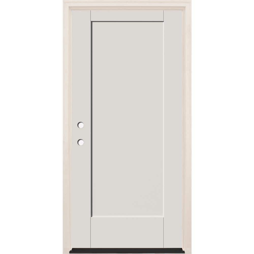 Builders Choice 32 in. x 80 in. 1 Panel Right-Hand Alpine Painted ...