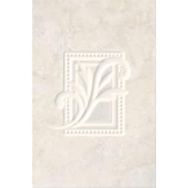 ELIANE Illusione Ice 8 in. x 7/25 in. Ceramic Insert Wall Tile 161080 ...