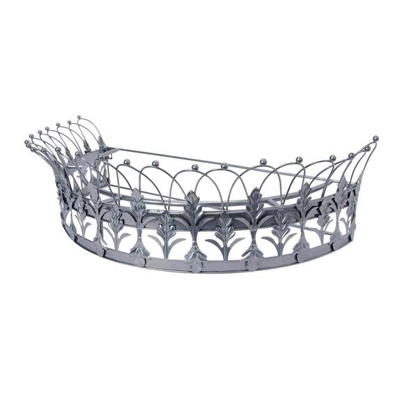Reviews for 3R studios Silver Decorative Metal Curtain or Canopy Crown ...