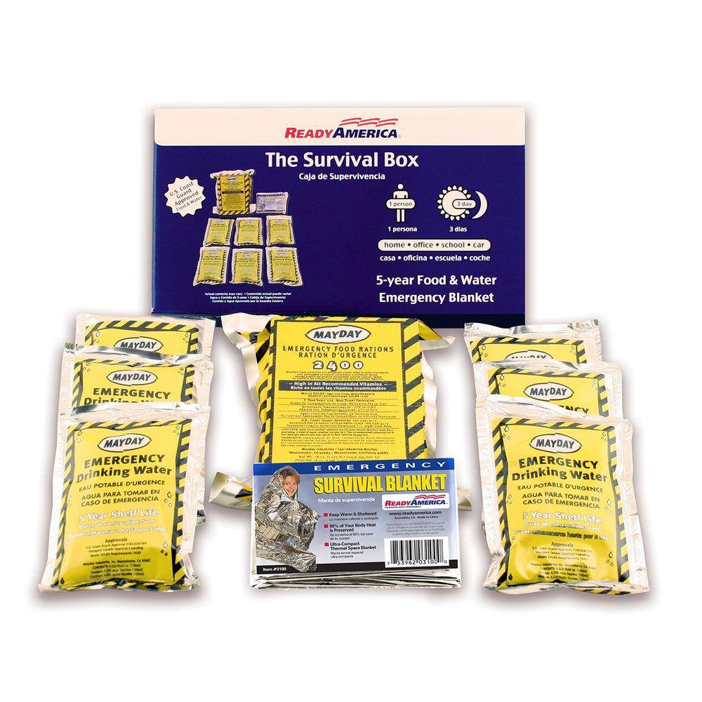 Ready America Survival Kit (3-Days/1-Person) (6-Pack) 30001 - The Home ...