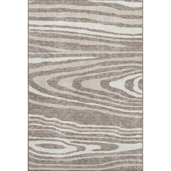 Addison Rugs Mayfield Premium Machine Washable Abstract AMF974 Taupe 3 ...