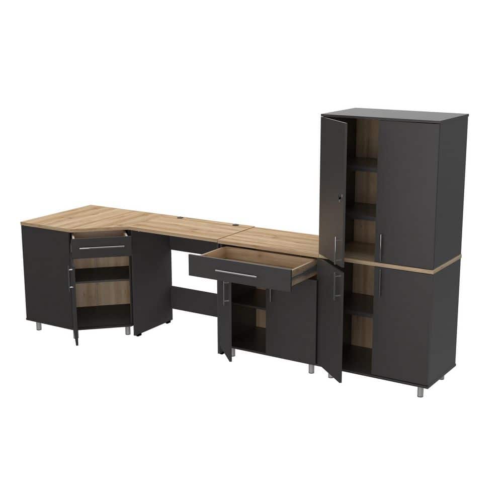 Inval KRATOS 126 in. W x 69.80 in. H x 31.50 in. D Garage Storage ...