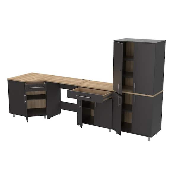 Inval KRATOS 126 in. W x 69.80 in. H x 31.50 in. D Garage Storage ...