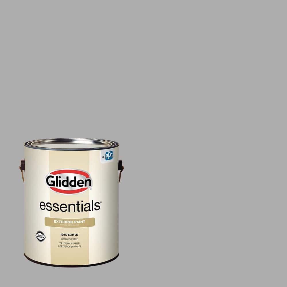 Glidden Essentials 1 gal. PPG1001-4 Flagstone Satin Exterior Paint ...