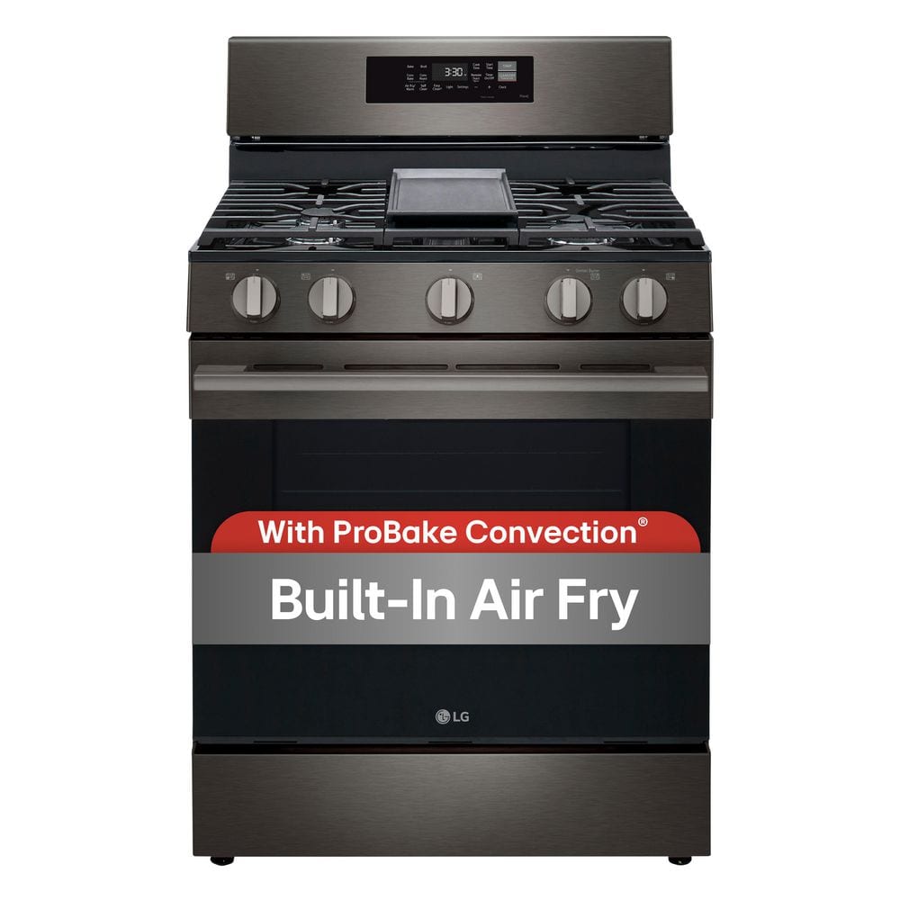 LG 30 in., 6.3 cu. ft. Free-Standing Single Oven Gas Range with 5 ...