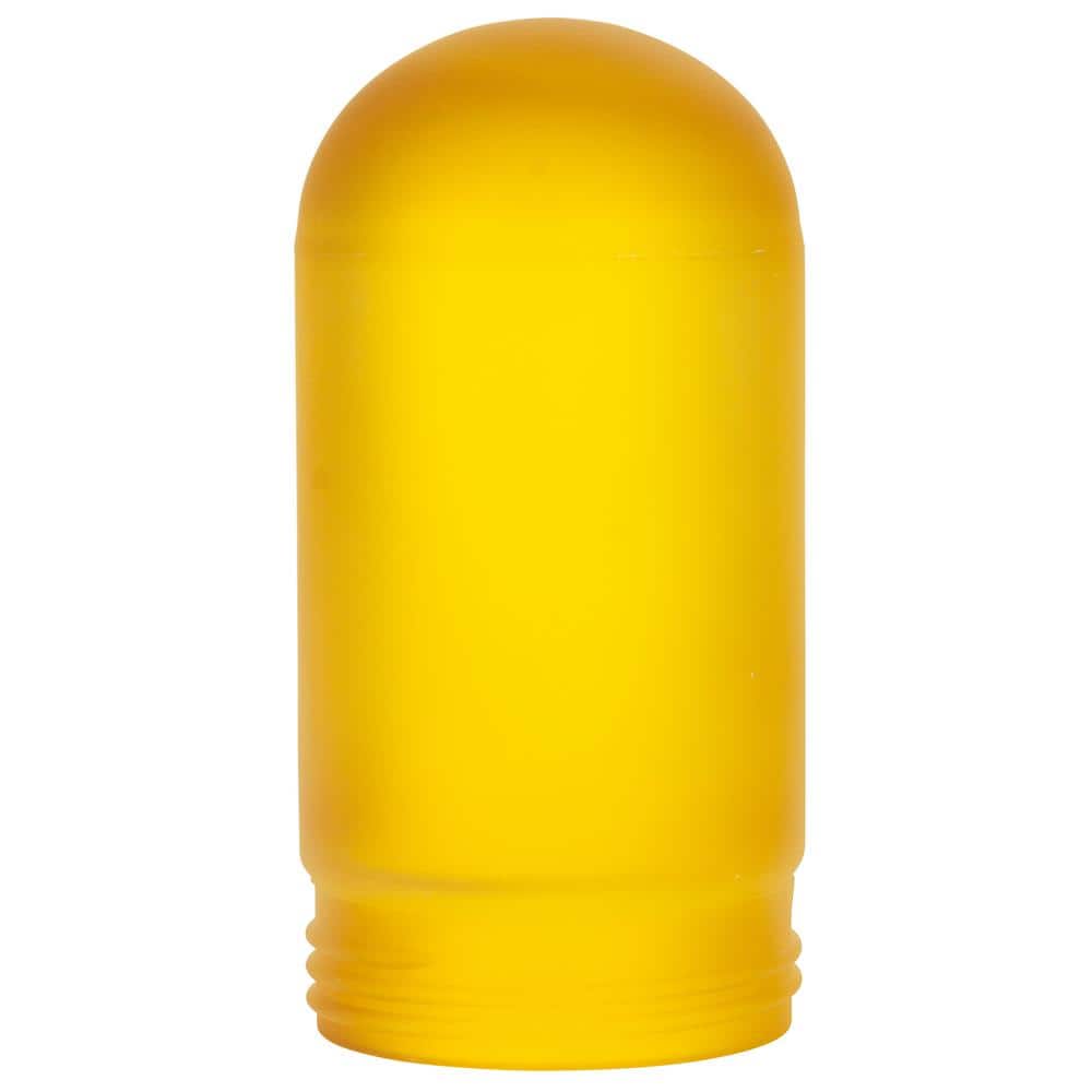 Sunlite 3 in. Outdoor Yellow Frosted Glass Shade Replacement for ...