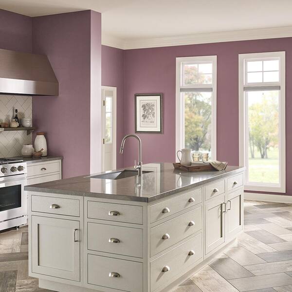 BEHR PREMIUM PLUS 8 oz. Home Decorators Collection HDC CL 02 Fine Burgundy Satin Enamel Interior Exterior Paint Primer Color Sample B370316