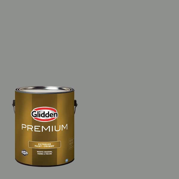 Glidden Premium 1 gal. PPG1009-5 Phoenix Fossil Satin Exterior Latex ...
