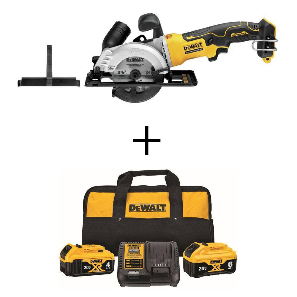 Reviews for DEWALT ATOMIC 20V MAX Cordless Brushless 4-1/2 in. Circular ...