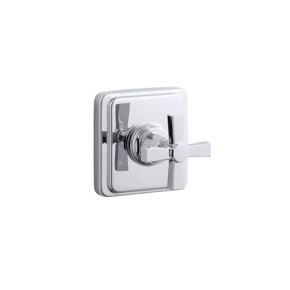 KOHLER Pinstripe 1-Handle Valve Handle in Polished Chrome (Valve Not ...