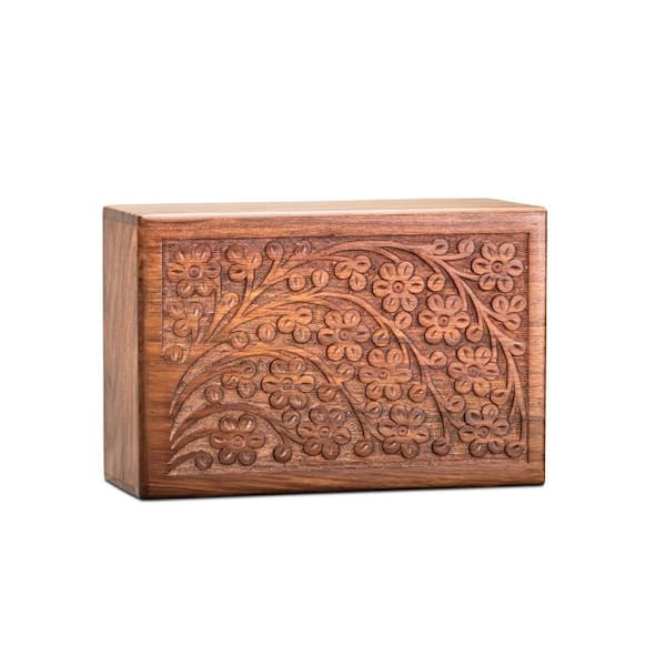 Brown 8 in. x 5 in. Wood Handcarved Rosewood Tree of Life Decorative ...