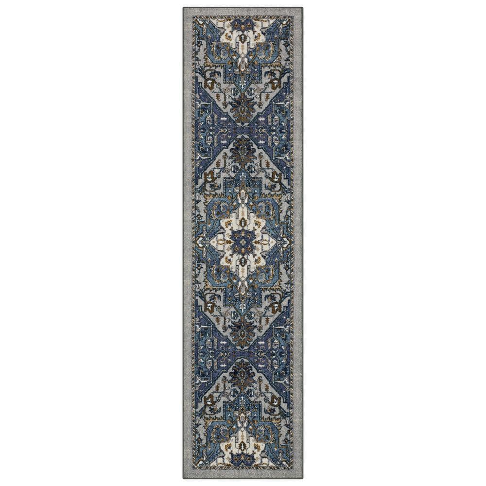 Mohawk Home Sinaloa Blue 2 ft. x 8 ft. Runner Rug 819514 - The Home Depot