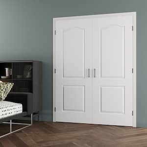 ARK DESIGN 64 in. x 80 in. 6-Panel Universal Painted Solid Core Wood ...