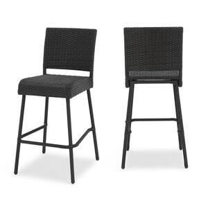 Misopily Natural Style Stackable Handcrafted Wicker Outdoor Bar Stool ...