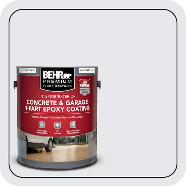 BEHR PREMIUM 1 gal. #PR-W10 Swirling Water Self-Priming 1-Part Epoxy ...
