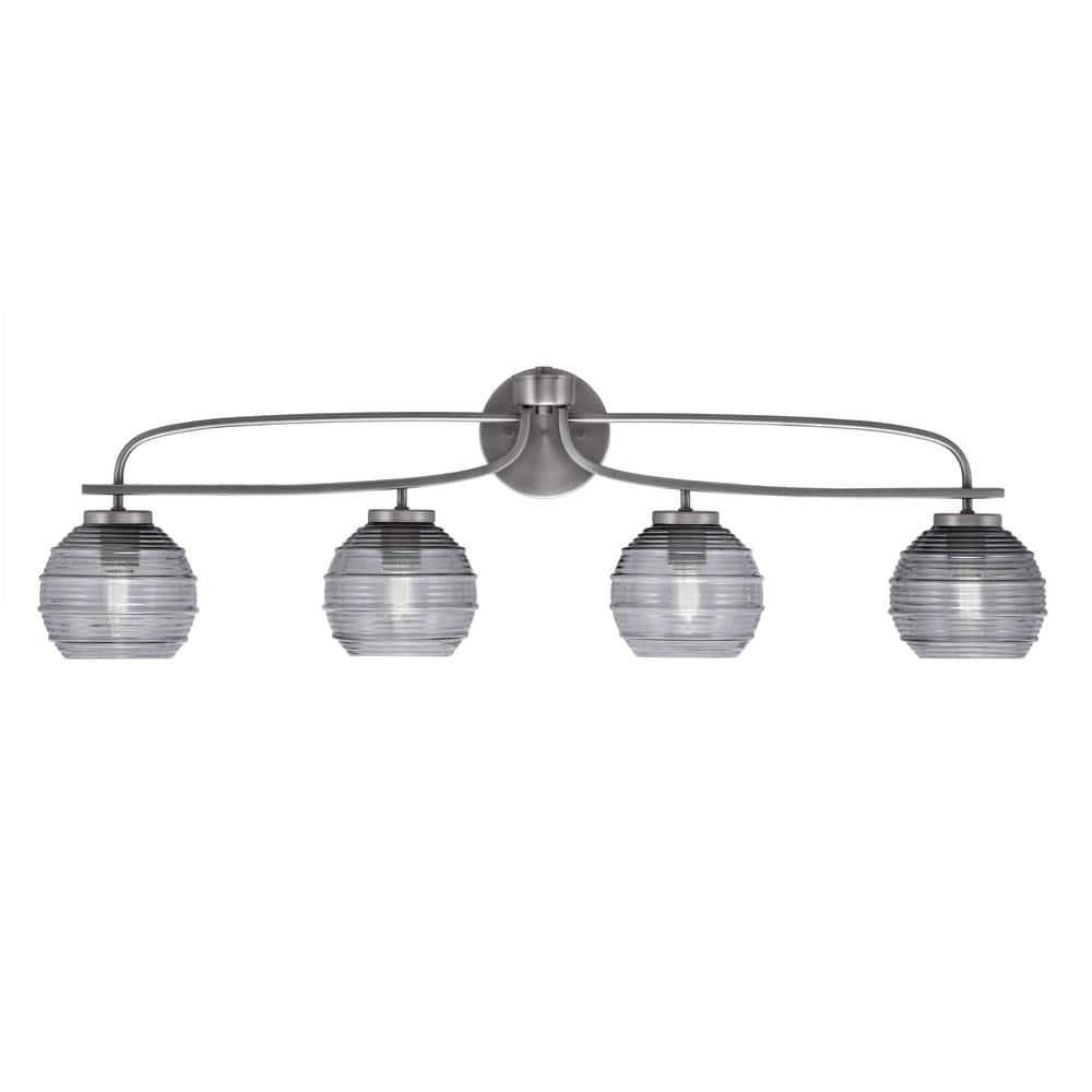 Olympia 37.5 in. 4-Light Graphite Vanity Light 3R914GP5112 - The Home Depot