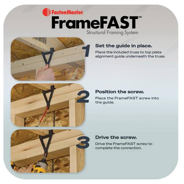 FastenMaster FrameFast 1/4 in. x 6 in. Framing T-Tap Drive Style Round ...