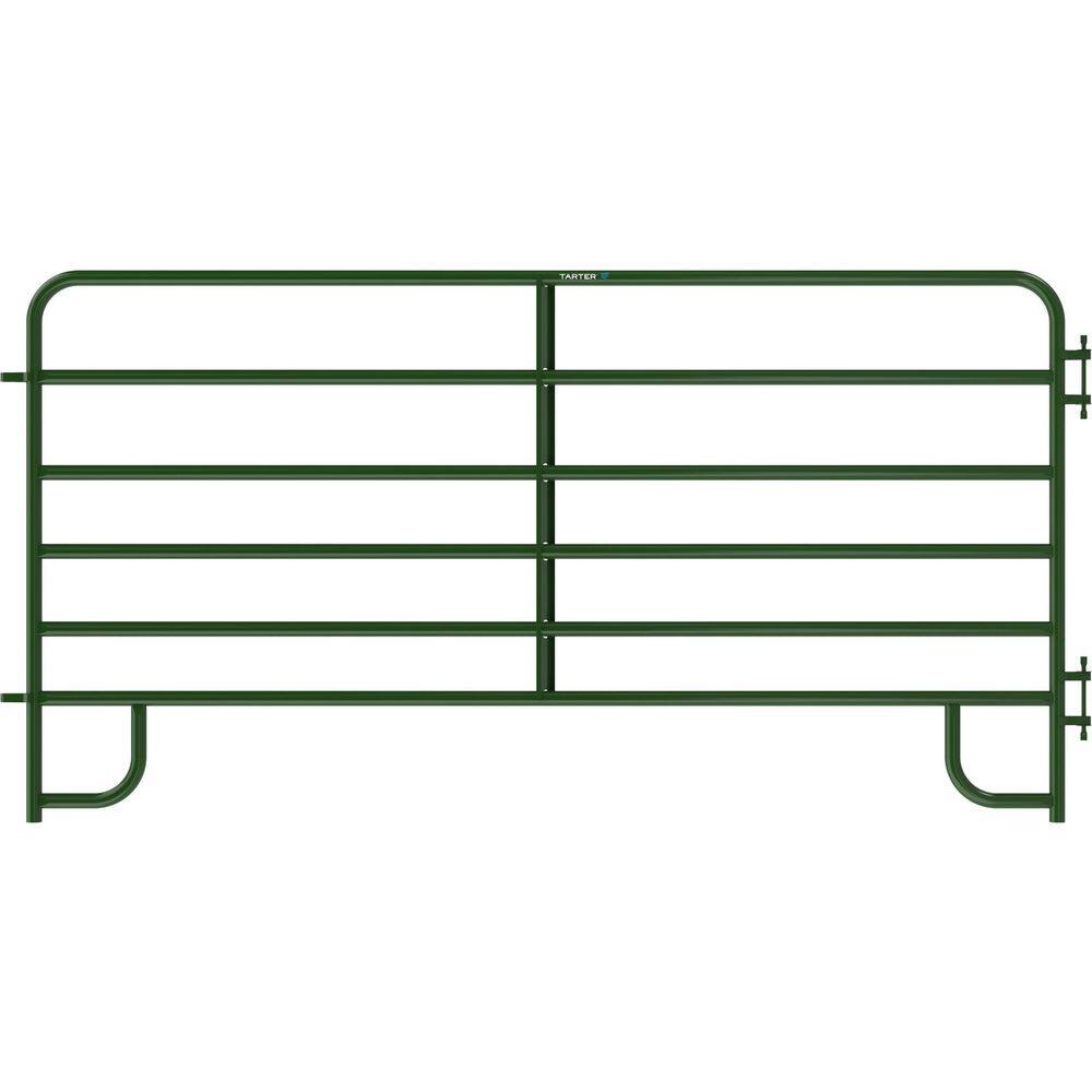 TARTER 62 in. x 120 in. x 1.75 in. Green American Steel Livestock Horse ...