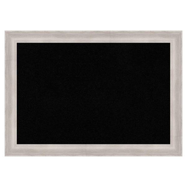 Amanti Art Beachwood Grey Wood Framed Black Corkboard 41 in. W. x 29 in ...