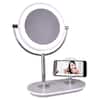 OttLite Wellness 16 in. White Wireless Charging LED Lamp, Makeup Mirror ...