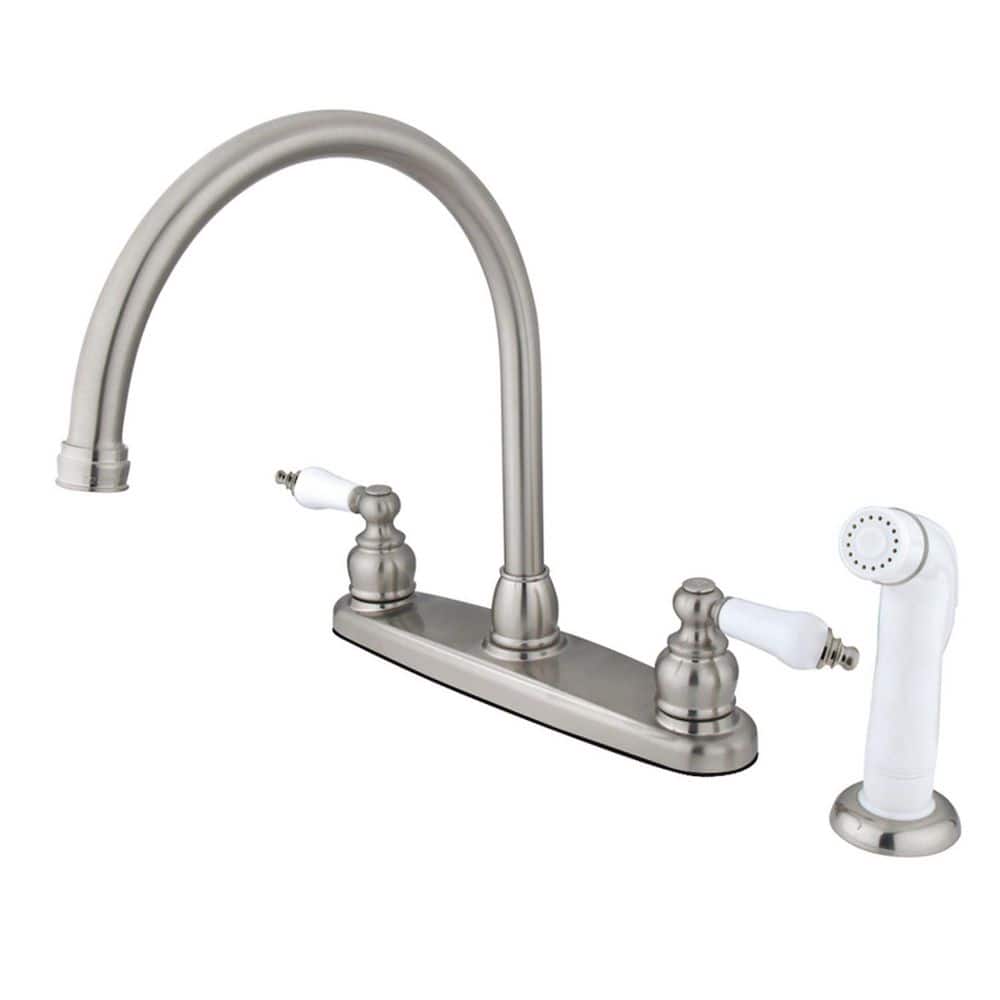 Kingston Brass Vintage 2-Handle Deck Mount Centerset Kitchen Faucets ...