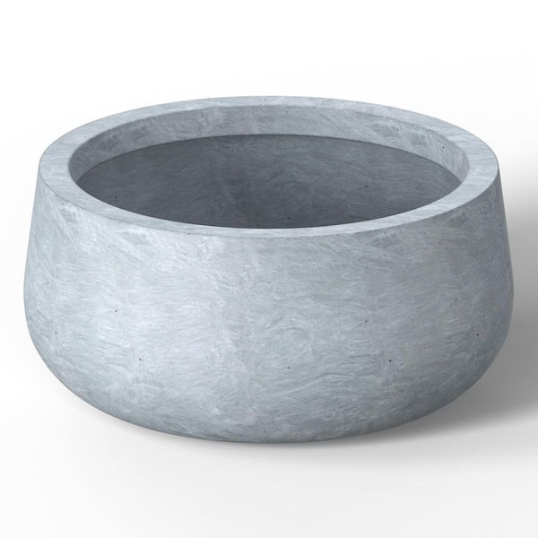 Sapcrete 16 in. Medium Soft Slate(Enhanced Interior) Concrete Round ...