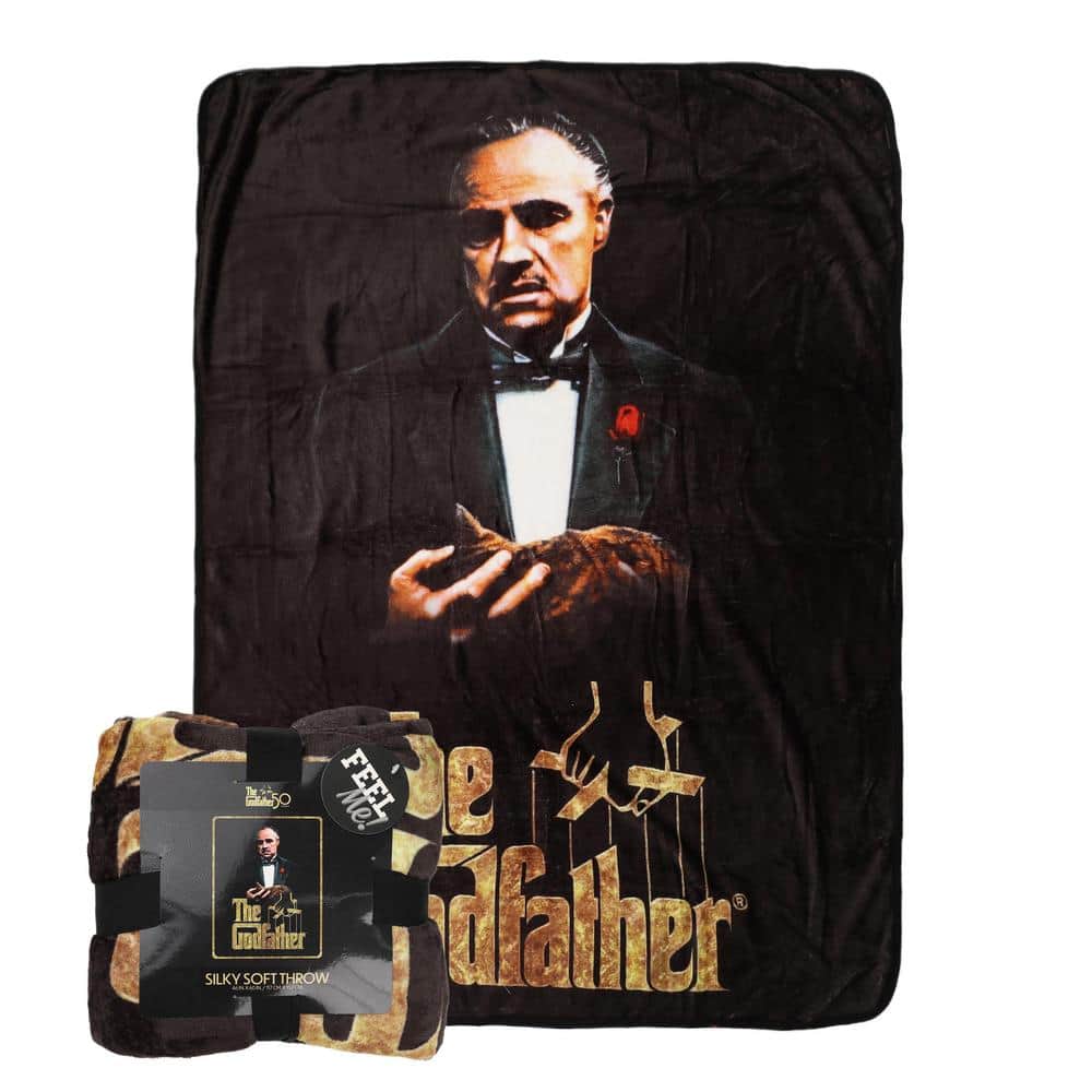 THE NORTHWEST GROUP Godfather Gold Logo Silk Touch Throw Blanket ...