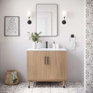 Fresca Sawyer 72 in. Single Sink Freestanding Mocha Birch Bath Vanity ...