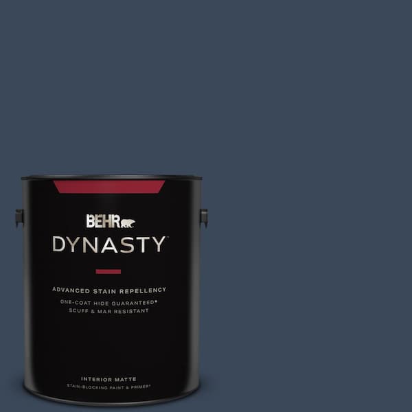 BEHR DYNASTY 1 gal. #M500-7 Very Navy Matte Interior Stain-Blocking ...