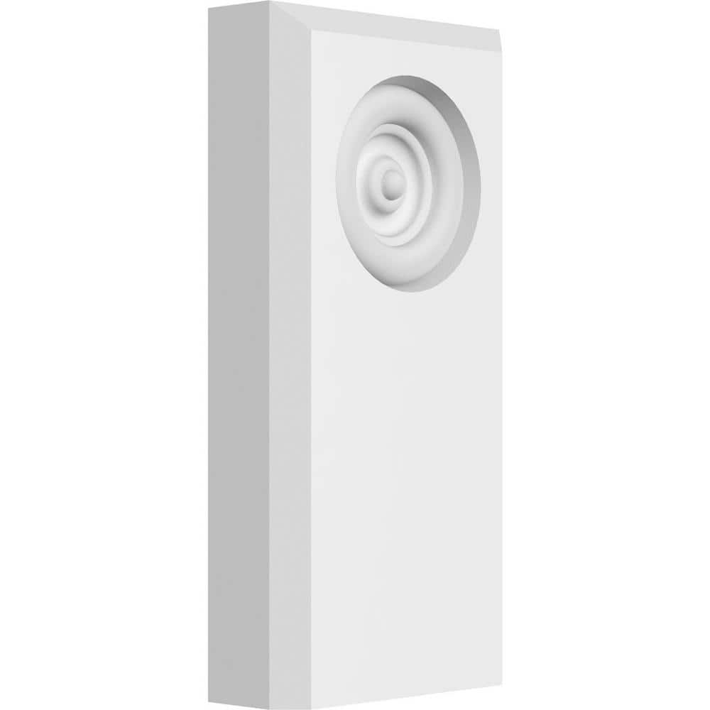 Ekena Millwork 1 in. x 3 in. x 6 in. PVC Standard Foster Bullseye ...