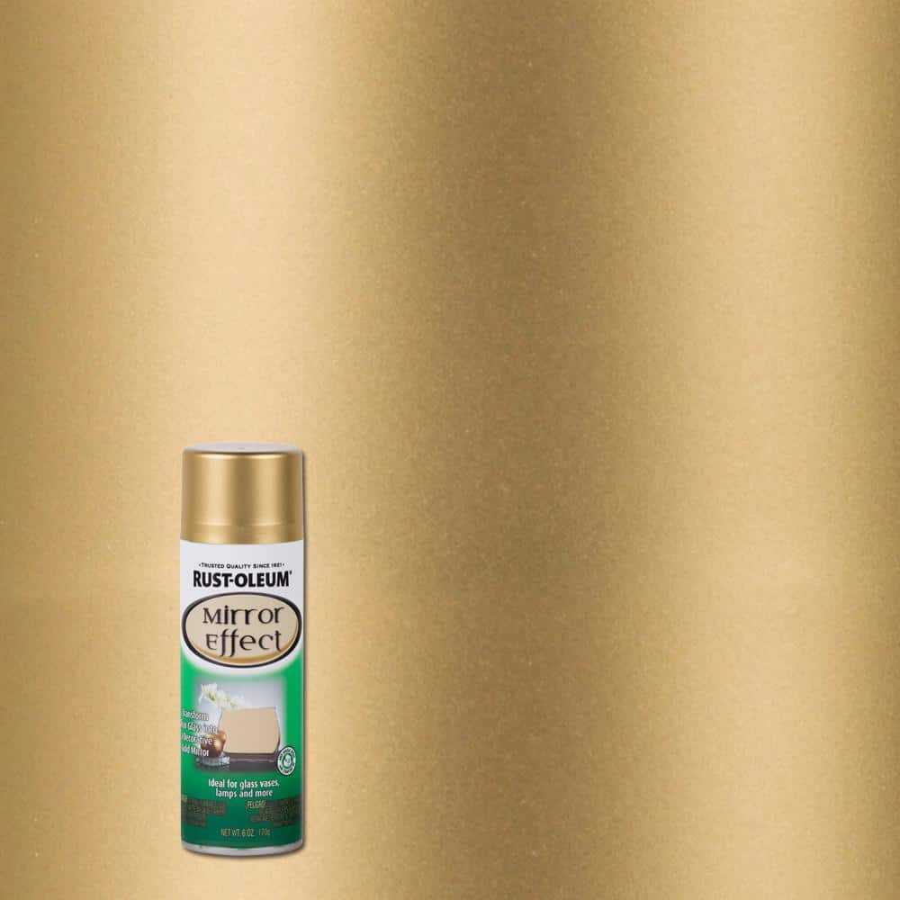 Rust-Oleum Specialty 6 oz. Gold Mirror Effect Spray Paint 286477 - The ...