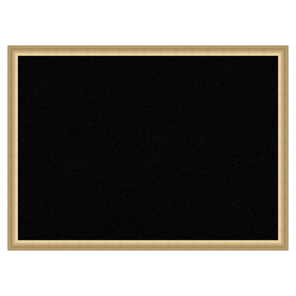 Amanti Art Florence Gold Framed Black Corkboard 30 in. x 22 in ...