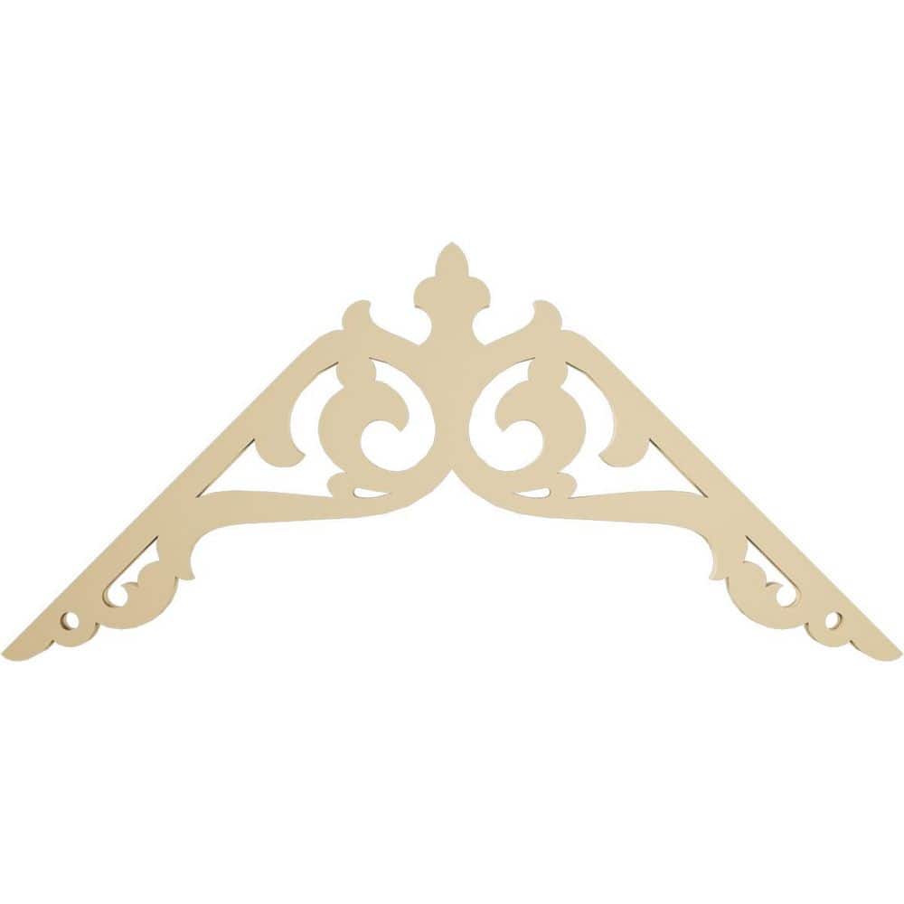 Ekena Millwork 48 in. W x 24 in. H x 1 1/2 in. P (12/12) Pitch Amber ...