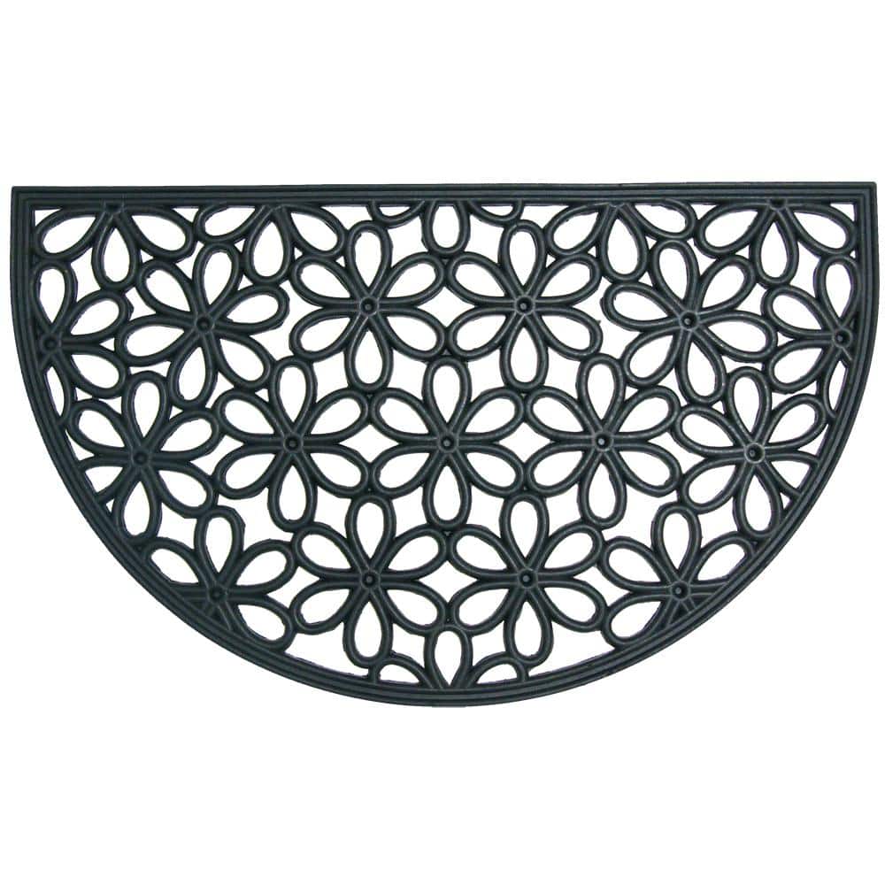 Rubber-Cal Spring Bouquet 18 in. x 30 in. Rubber Welcome Mat 10-103-508 ...