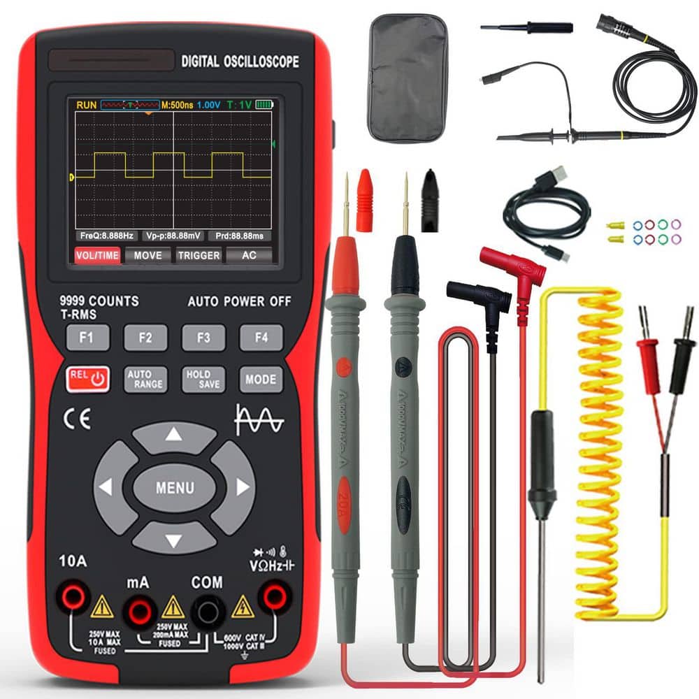 Vrbgify 2in1 Digital Oscilloscope Multimeter with 2.8" IPS Display ...
