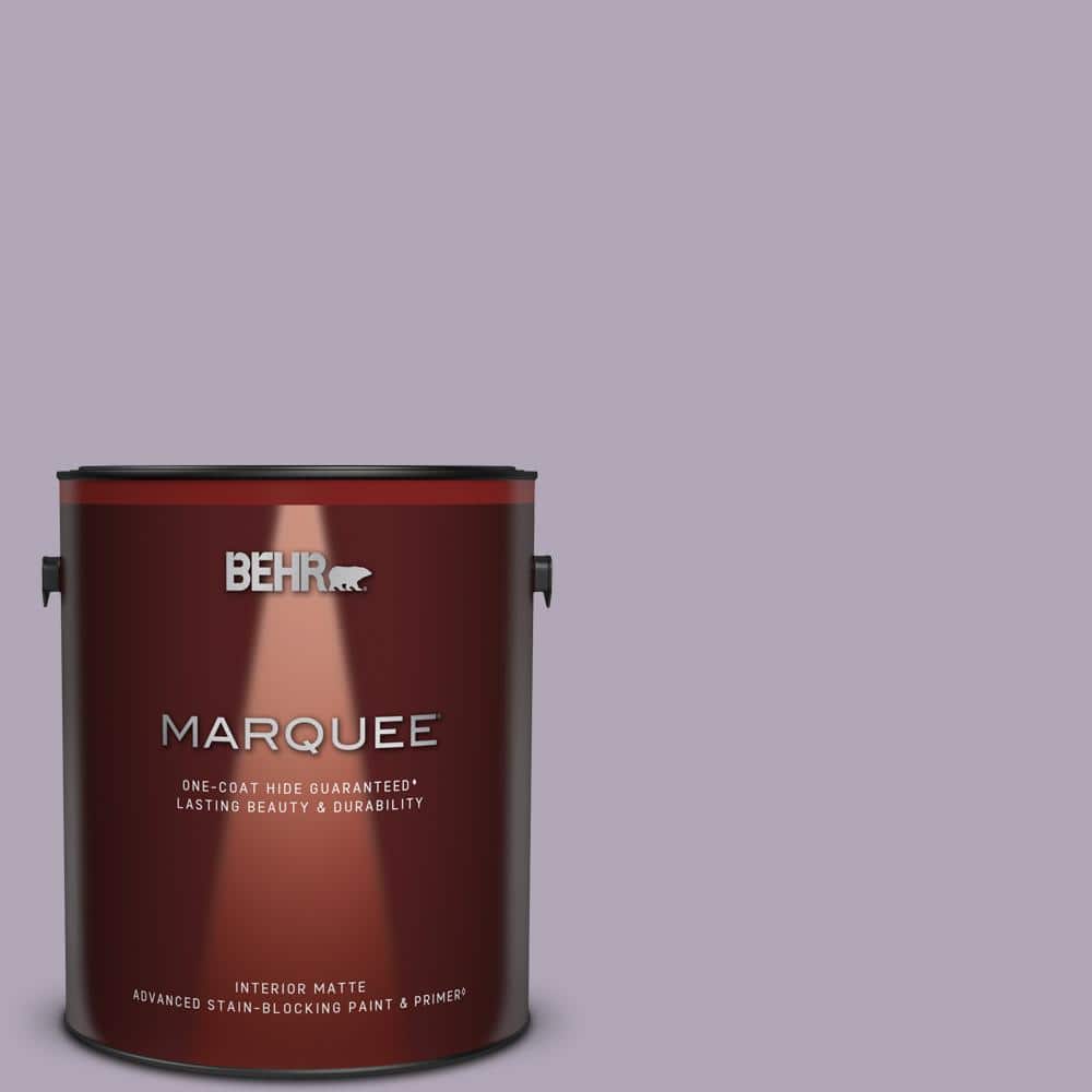 BEHR MARQUEE 1 gal. #660F-4 Plum Frost Matte Interior Paint & Primer ...