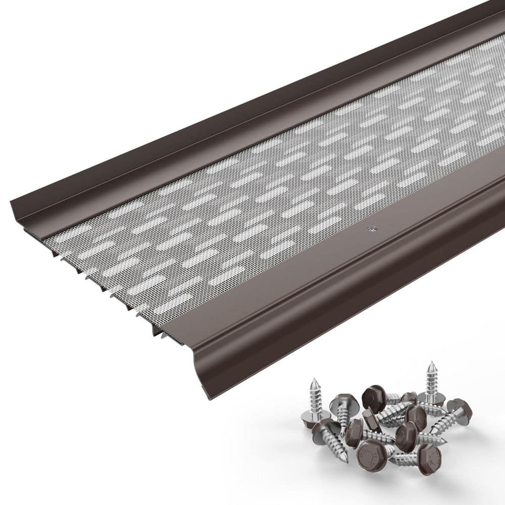 WATERLOCK Micromesh [5 in. x 50 ft.] Gutter Guard for 5 in. K-Style and ...