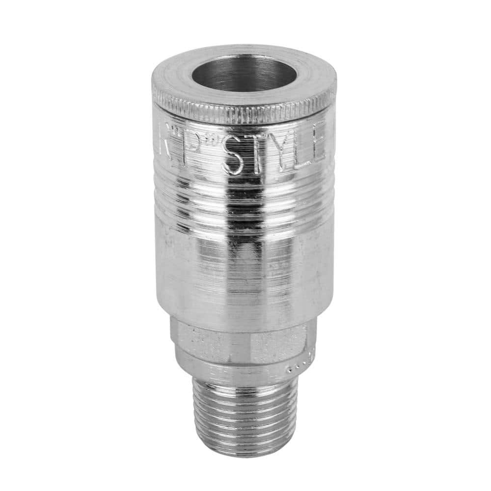 Milton 3/8 in. MNPT P Style Coupler S-1806 - The Home Depot