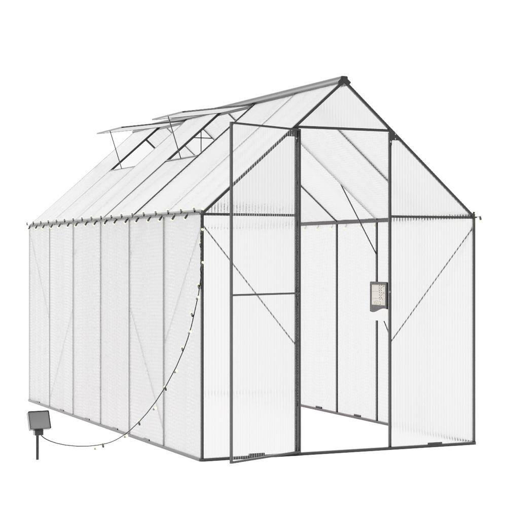 6 x 12 Outdoor Greenhouse Walk in Heavy Duty Storage Shed with ...