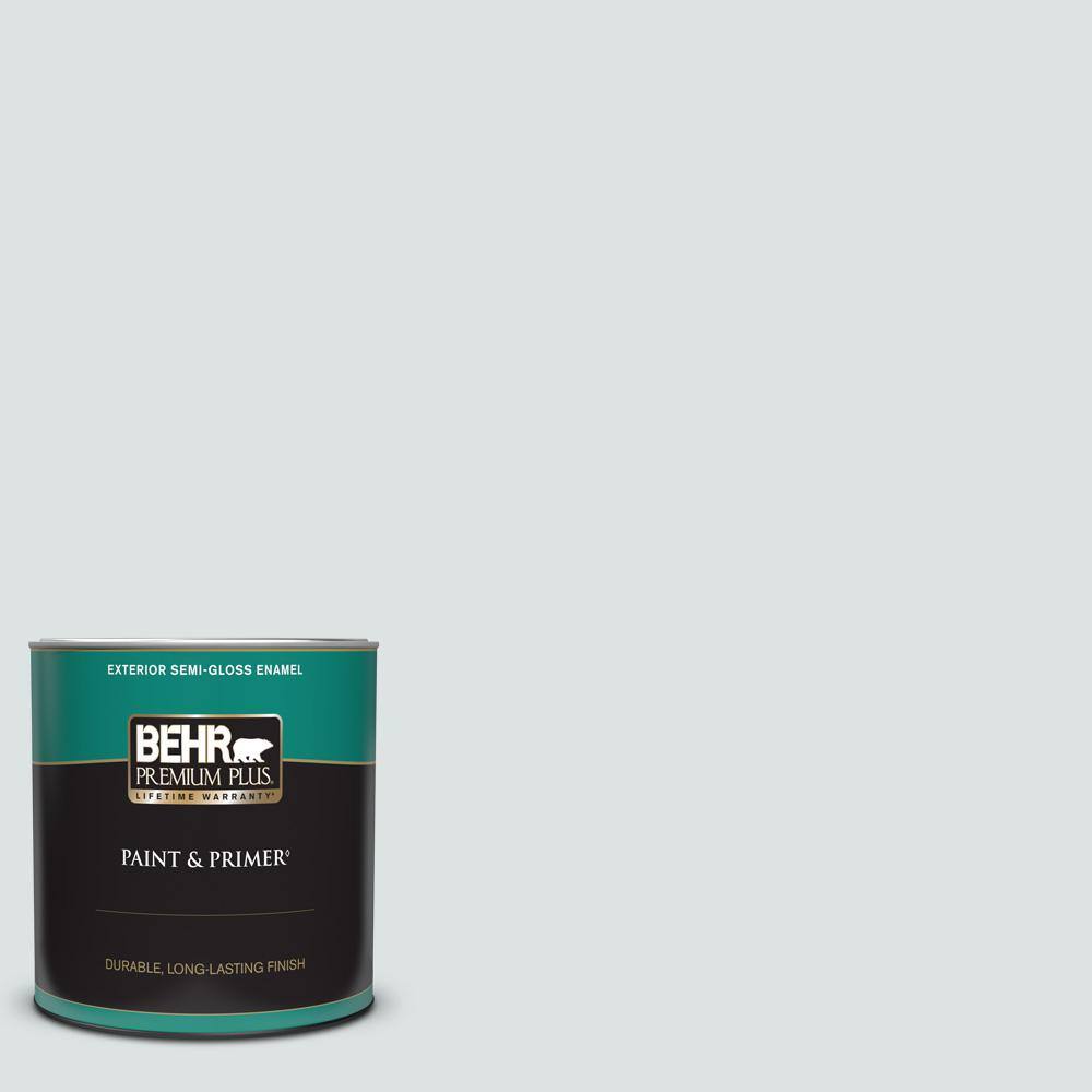 BEHR PREMIUM PLUS 1 qt. #MQ3-27 Etched Glass Semi-Gloss Enamel Exterior ...